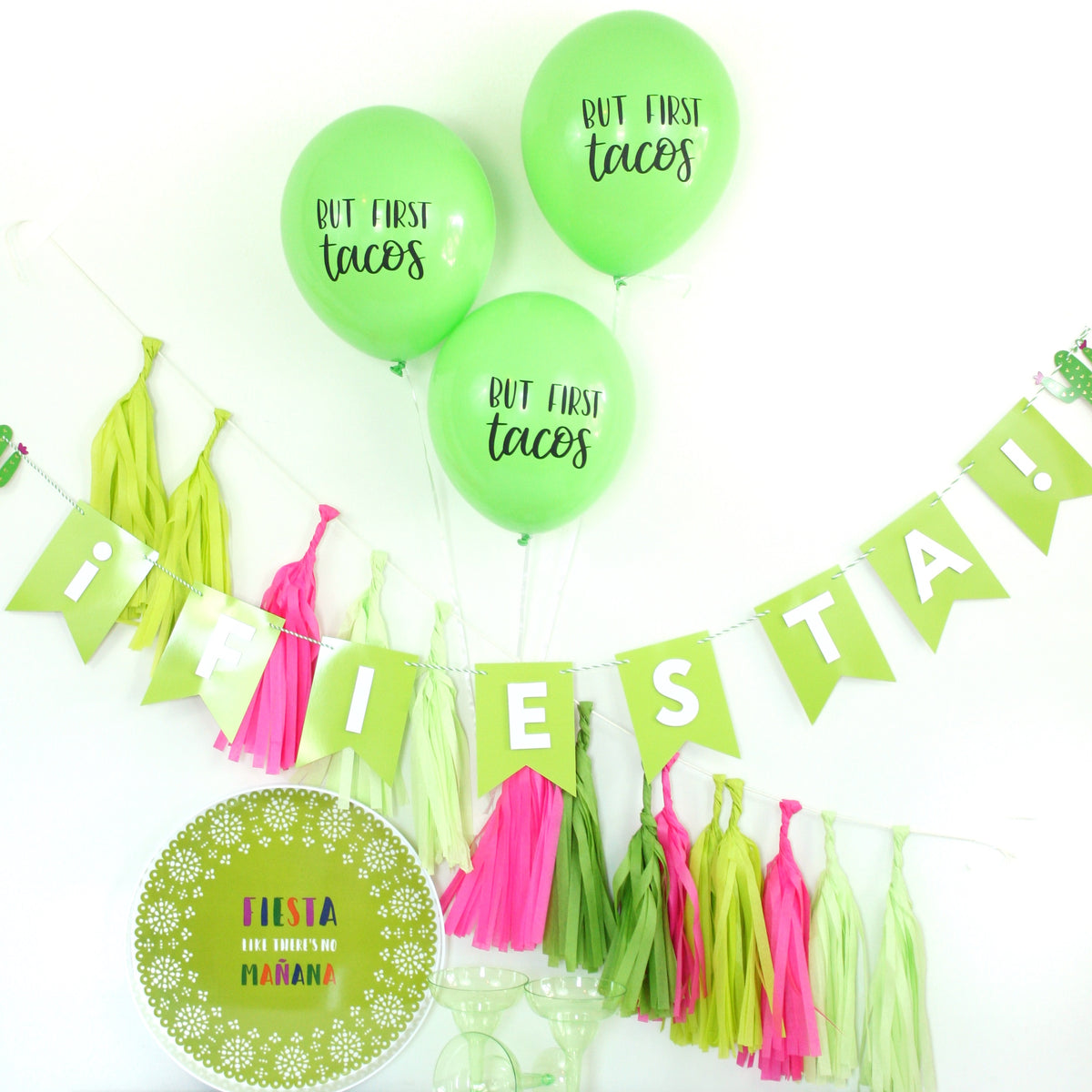 But First Tacos Balloons (Set of 3) – The Flair Exchange®